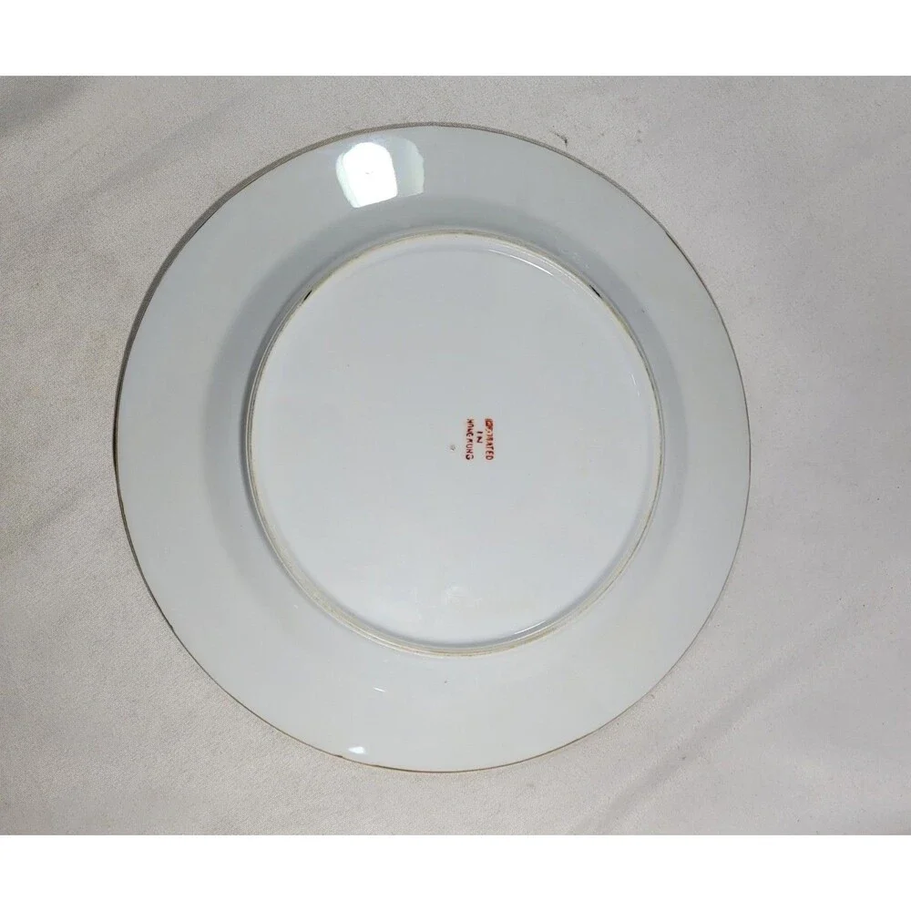 Antique | Dining | Vintage Orange Fitzhugh Dinner Plate 38 Hand Painted ...
